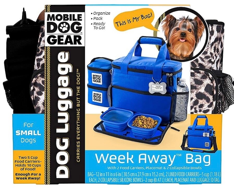 Mobile Dog Gear Week Away Bag (Med/Lg Dogs) in Black, Blue or Pink | eBay