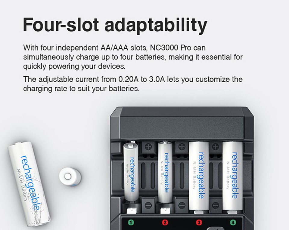 SkyRC NC3000 Pro NiMH NiCd Battery Charger LED APP Control Smart ...