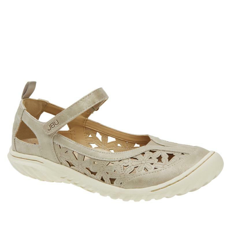 JBU by Jambu shoe Hibiscus Casual Mary Jane Floral cutout orthopedic ...
