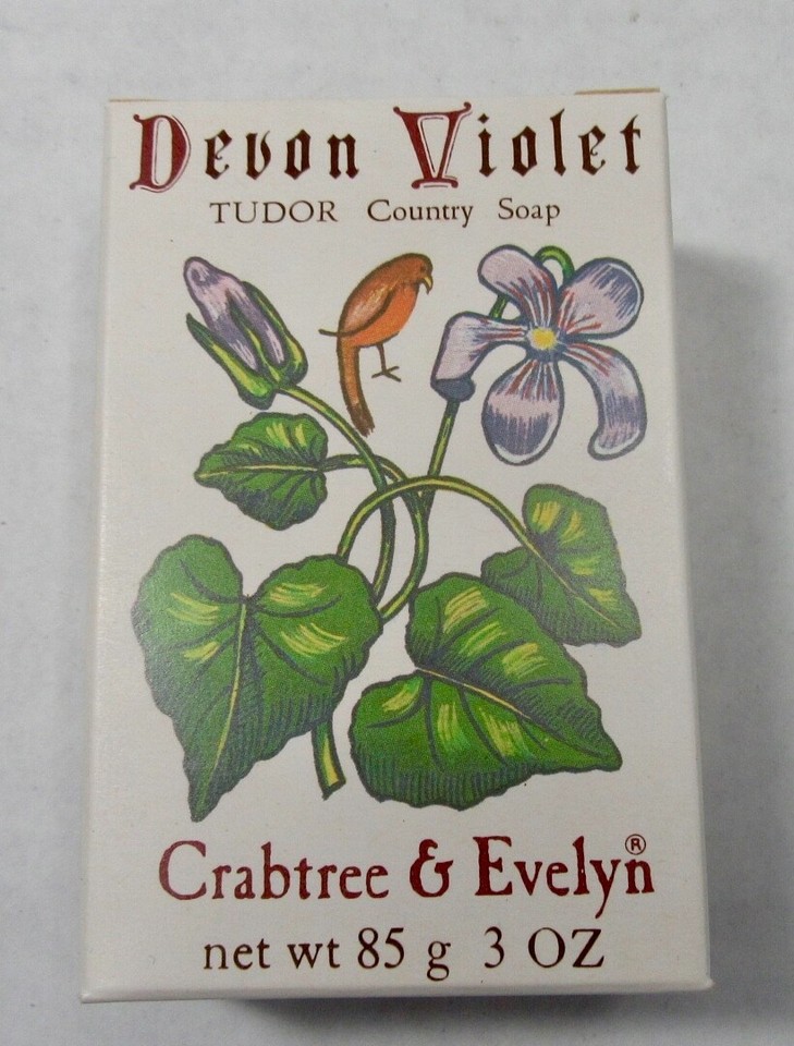 1977 VINTAGE CRABTREE & EVELYN DEVON VIOLET TUDOR COUNTRY SOAP 3X3 OZ ...