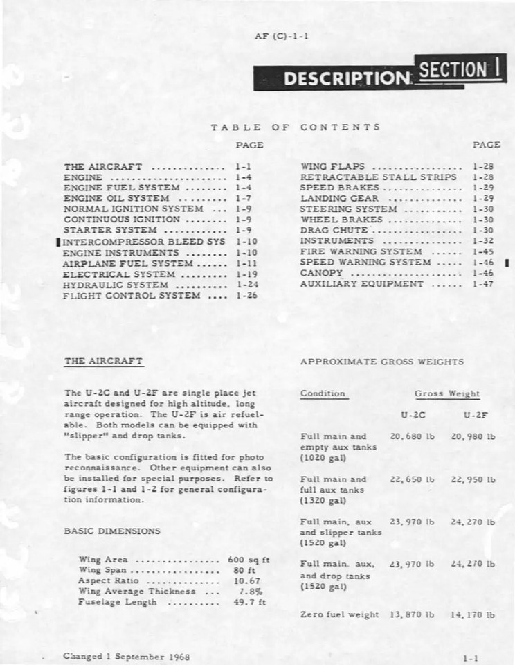 Flight Manual Lockheed U-2 | eBay