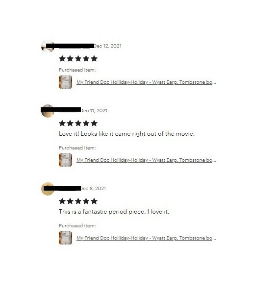 My Friend Doc Holliday by Wyatt Earp Holiday Tombstone Collectible Val ...