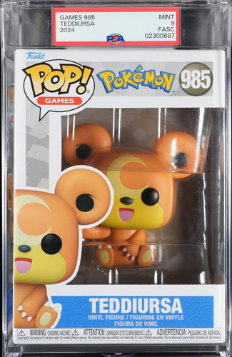 Teddiursa "Pokemon" Games 985 Funko Pop! PSA 9 MINT | eBay