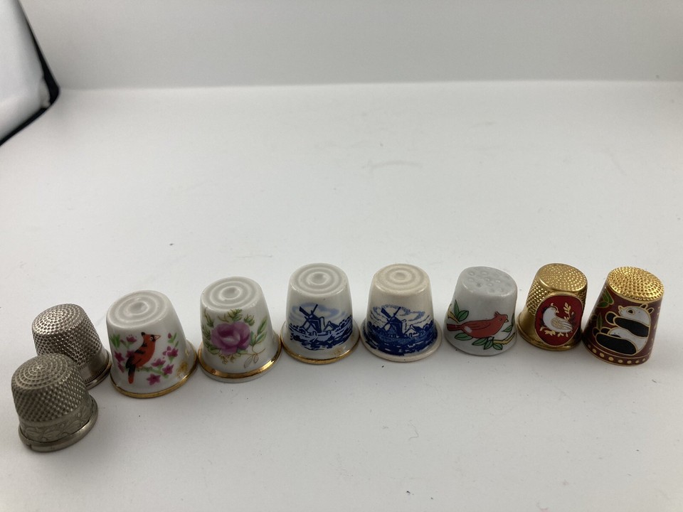 Thimble Lot Of 9. All In Good Condition. | eBay