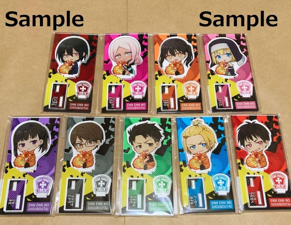 NEW Fire Force Arthur Boyle Gyugyutto Acrylic Figure Stand Official ...