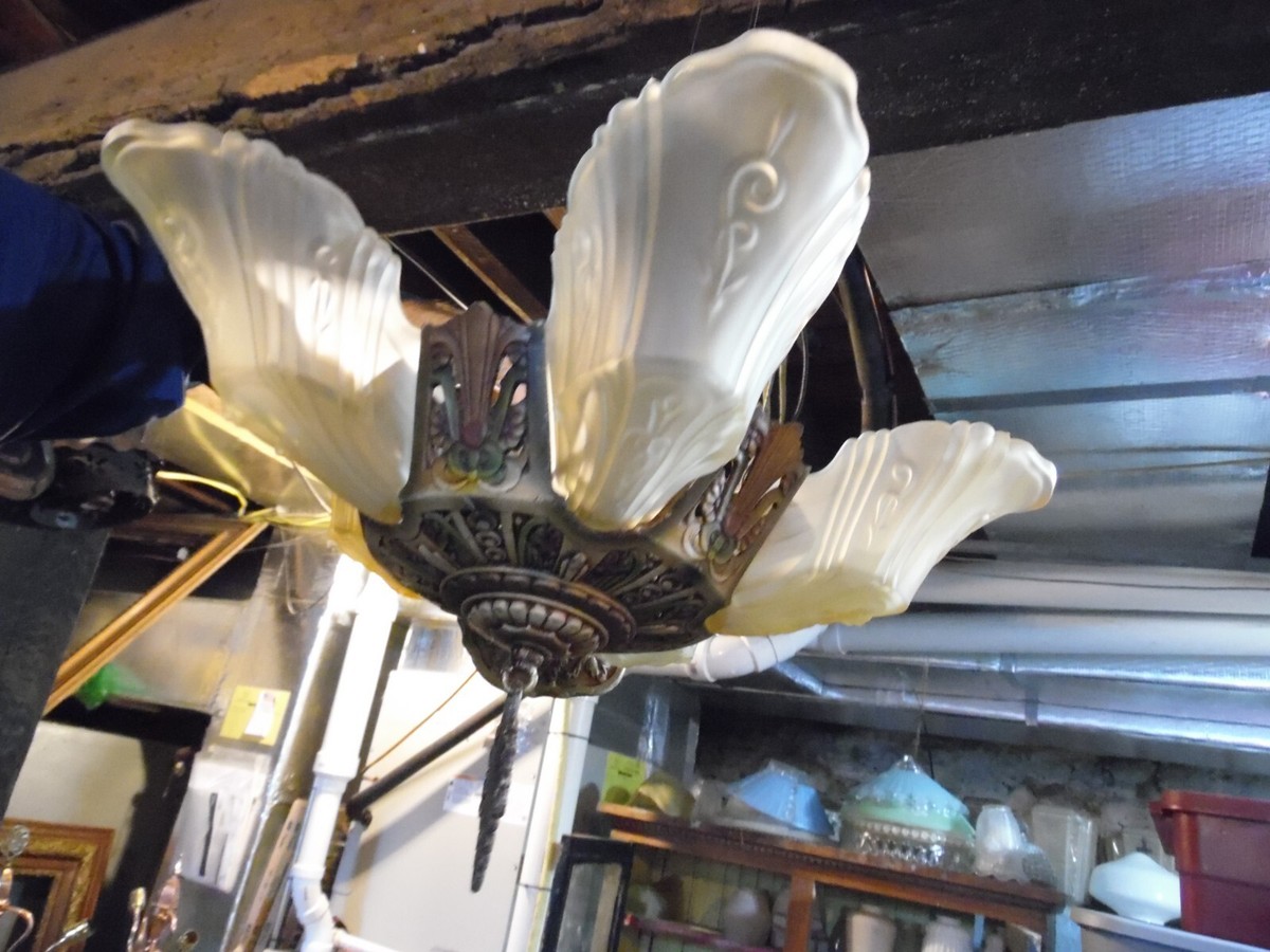Vintage Glass Slip Shades For Lamps 5 Slip Shade Vintage Lighting