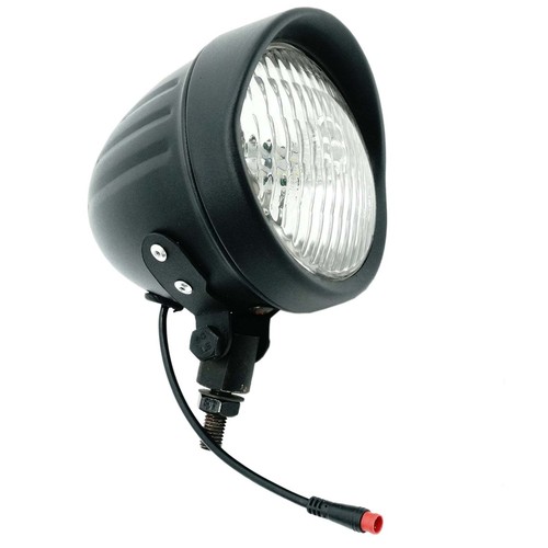 Vintage Retro Bates Style LED Headlight 12v-48v for E-Bike Black | eBay