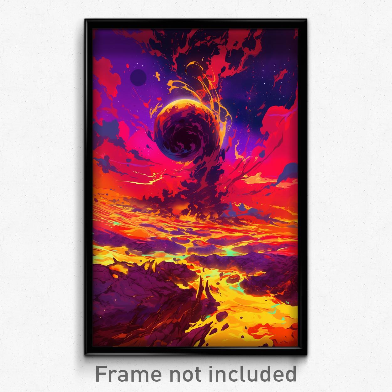 Art Poster - Colossal Hurricane (Psychedelic Trippy Weird 11x17 Print ...