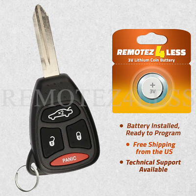 For 2006 2007 Replacement Jeep Commander Remote Keyless Entry Uncut Key ...