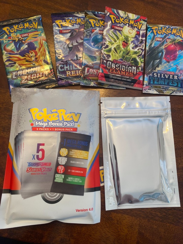 Pokemon PokeRev Mystery Pack 4.0 - 1:10 SILVER MEGA PACK PULL! 🔥🔥 | eBay