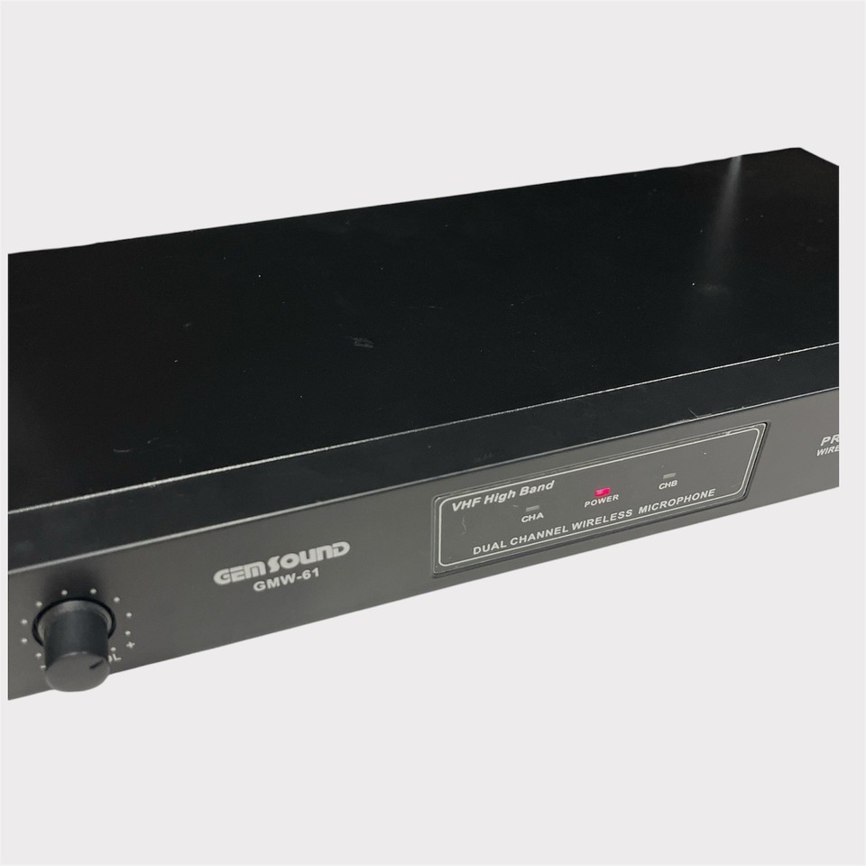Gem Sound GMW-61 Wireless Dual Microphone System With 2 Wireless ...