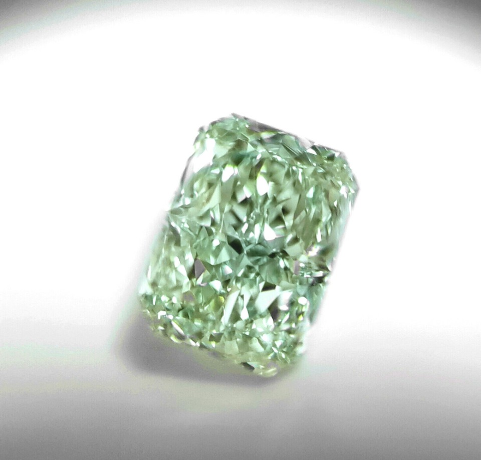 Rare Green Diamond - 0.43ct Natural Loose Fancy Green Color GIA SI1 ...
