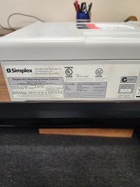 Simplex True Laser Compact VLC Aspiration Smoke Detector | eBay