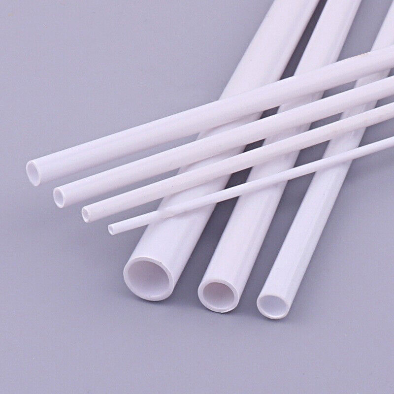 White ABS Round Hollow Tube 2mm-8mm Styrene Plastic Pipe DIY Model ...