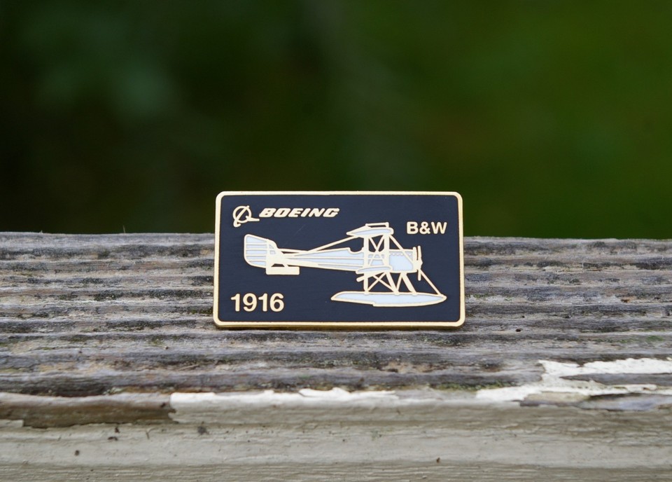 Boeing 1916 B&W Seaplane William Boeing Navy Lt. Conrad Westervelt Pin ...