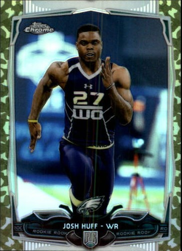 2014 Topps Chrome Mini Camo Refractors Eagles Football Card #121 Josh ...