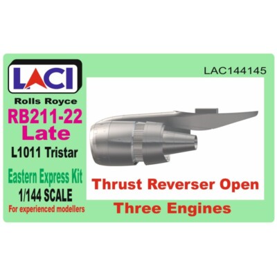Laci 1/144 Rolls-Royce RB211-22 Late Engines Reverser Open for Tristar ...