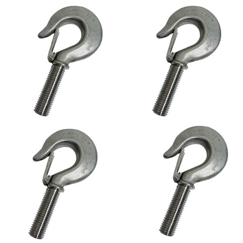 Marine 7/8" Threaded Shank Hook Drop Forged Hook 2500Lb WLL Stainless ...