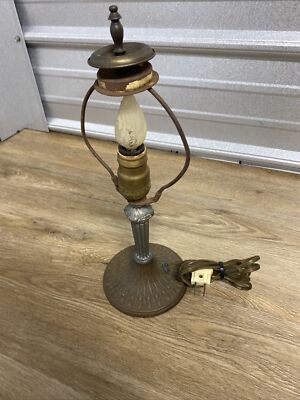 Antique Pittsburgh Lamp Brass and Glass Co NO Shade PLB&G Pilabrasgo ...