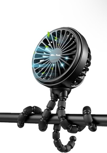 Mr. Fan Portable Stroller Fan 360 Rotate Flexible Tripod Handheld Desk ...