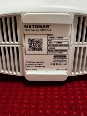 Netgear Orbi RBR50v2 AC3000 Tri-Band WiFI Mesh Router | eBay