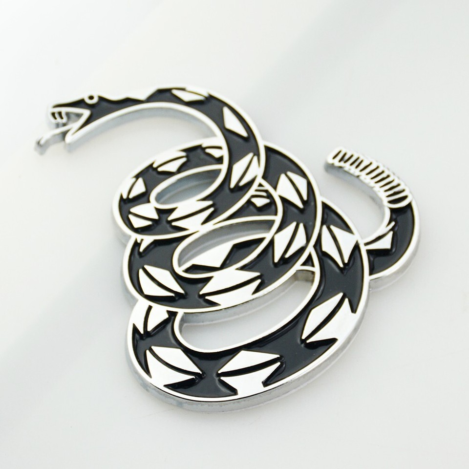 1x Don't Tread on Me The Gadsden Flag RATTLESNAKE Snake Emblem 3D Badge ...