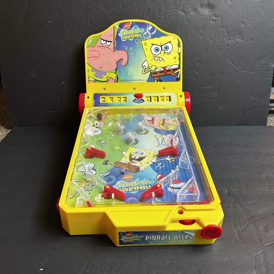 2004 SpongeBob SquarePants Pinball Alley Tabletop Game Working Vintage ...