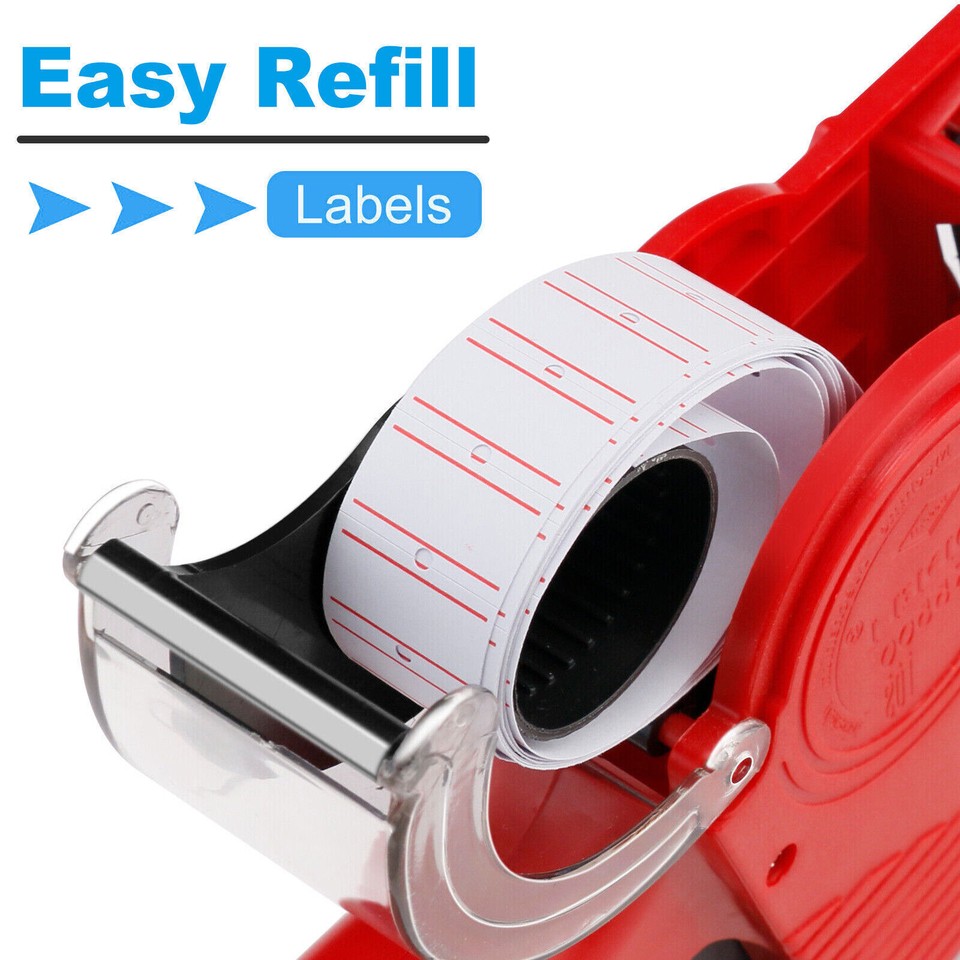 MX-5500 8 Digits Price Tag Gun Marking Machine w/Sticker Labels Ink ...
