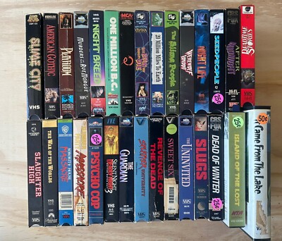 [MOLD] ☣️ Very Rare Horror Lot 30 Tapes Slime City Cult Slasher ...