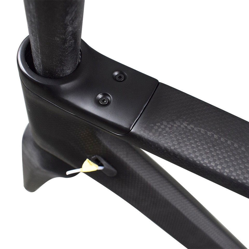 AIRWOLF Aero Carbon Fiber Road Bike Frame Disc/V Brake Frameset 3K BSA ...