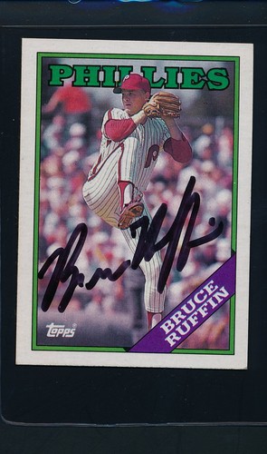 1988 Topps #268 Bruce Ruffin Phillies Signed Auto *19150 | eBay