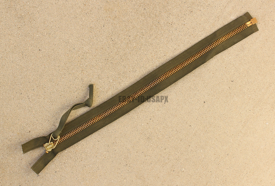 SCOVILL US MILITARY BRASS ZIPPER M-65 M-51 JACKET REPLACEMENT REPAIR ...