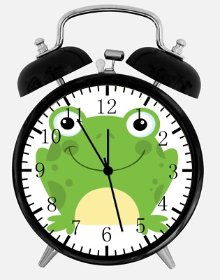 Cute Green Frog Alarm Desk Clock 3.75" Home or Office Decor E365 Nice ...