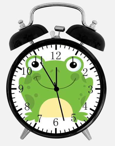 Cute Green Frog Alarm Desk Clock 3.75" Home or Office Decor E365 Nice ...