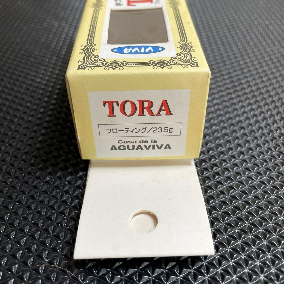 Viva Tora Tiger Topwater Lure Plug Hard Plastic Fishing Lure Vintage ...