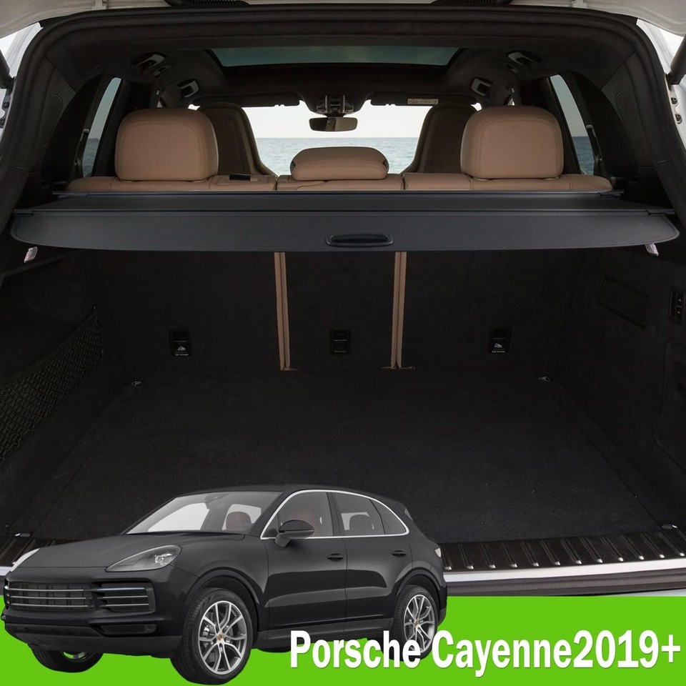 Cargo Cover for Porsche Cayenne 2019-2023 Accessories Rear Trunk Cover ...