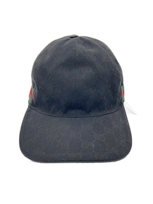 GUCCI Cap M Polyester BLK Total Pattern Mens 200035 & 204891 Sherry ...