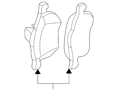 New Genuine Volvo XC90 Front Disc Brake Pads 17.5" 2003-2014 31262705 ...