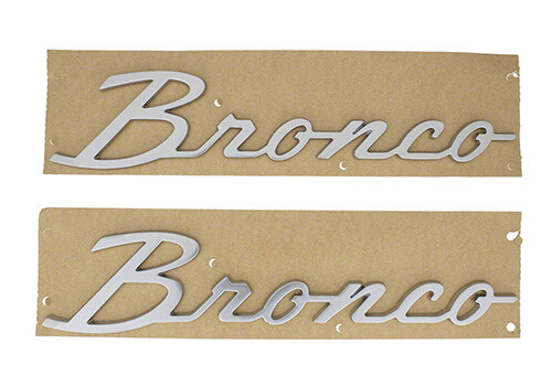 Ford Bronco 2021-2024 "Bronco" Script Emblem Kit - Silver M-1447-BSS | eBay
