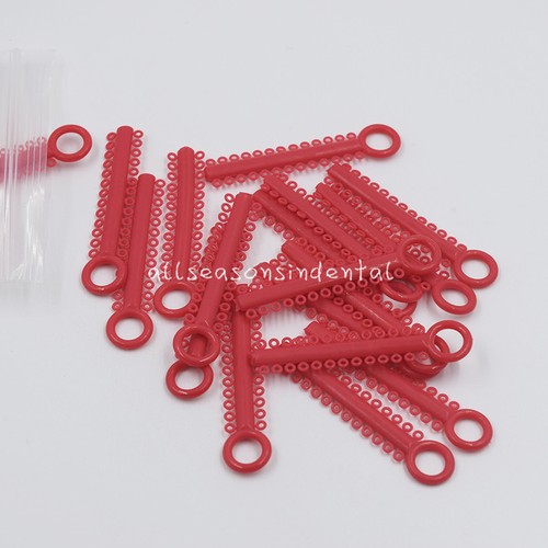 1040Pcs Rings Dental Orthodontic Elastic Rubber Bands Red Color ...