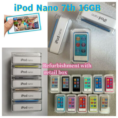 🍎Apple iPod Nano 7th, 8th Generation 16GB MP3 🌈NEW All colours Box | eBay