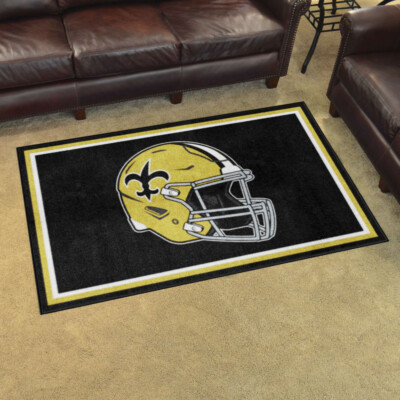 NFL Retro - New Orleans Saints 4ft. x 6ft. Plush Area Rug | eBay