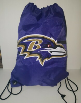 BALTIMORE RAVENS NFL purple Logo Nylon Drawstring Backpack | eBay