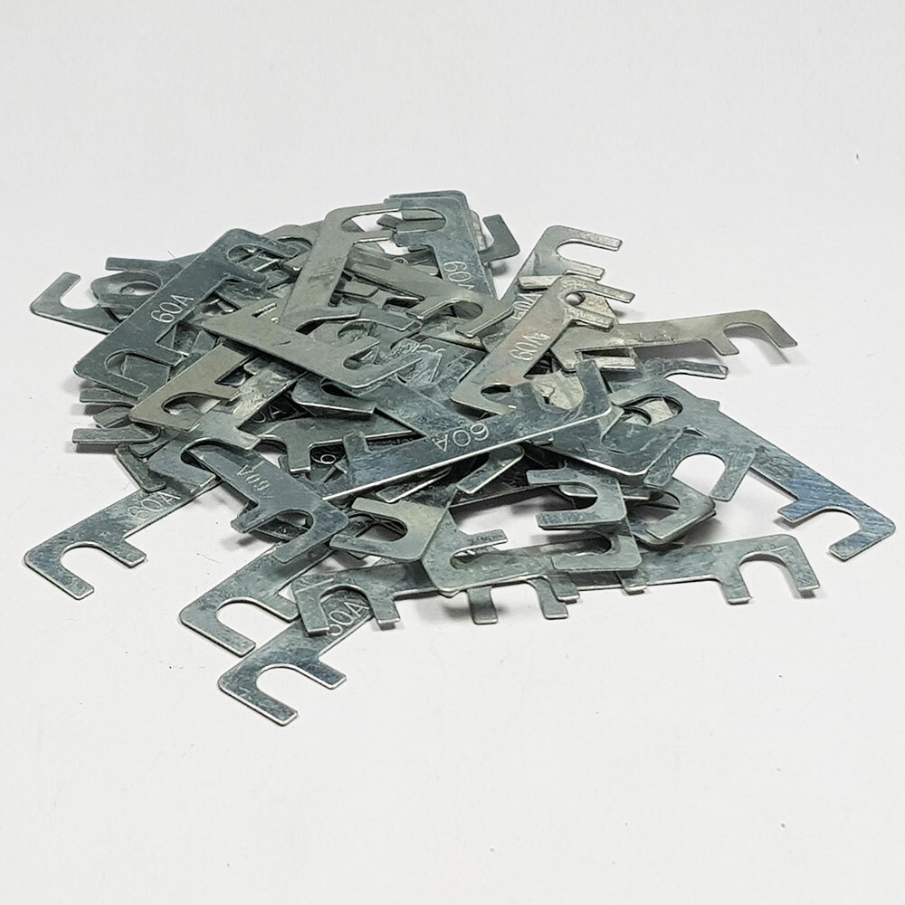 STRIP LINK FUSE 30/40/50/60/80/100 AMP CAR METAL FUSES AMPS - PACK OF 5 ...