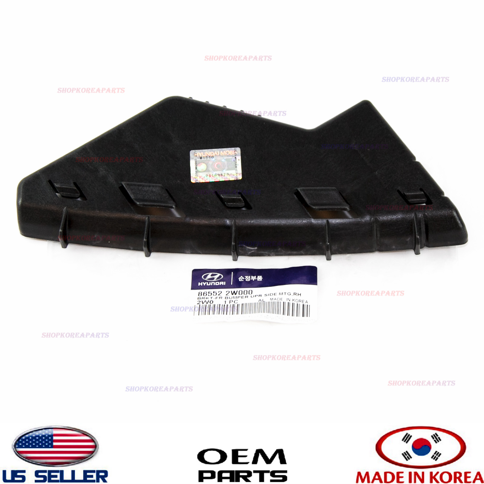 Hyundai OEM Santa FE Front Bumper Grille Grill-upper Bracket Right ...