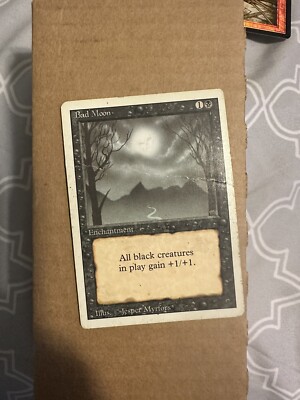 Bad Moon Revised Black Rare MAGIC MTG CARD | eBay