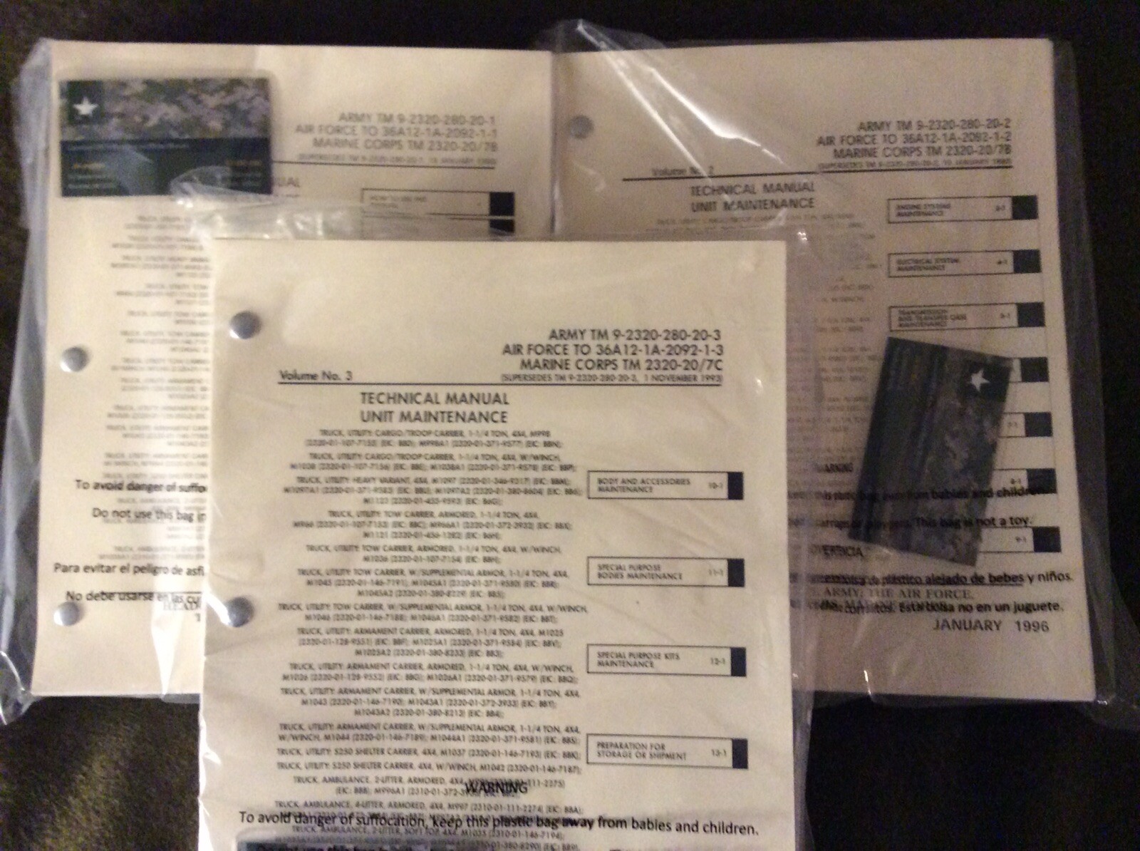 $$ HUMVEE TM 9-2320-280-20-1-2-3 Maintenance Manuals Super Bundle $$ | eBay