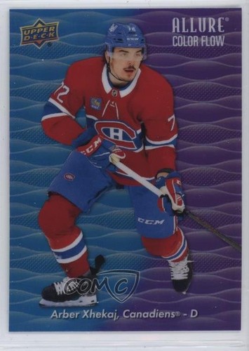 2023-24 Upper Deck Allure - Color Flow Arber Xhekaj #CF-3 Blue Purple ...