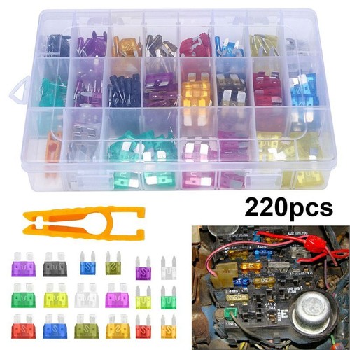 220X Car Blade Fuse Assortment Kit Auto Truck Medium Small Fuse Mixed ...