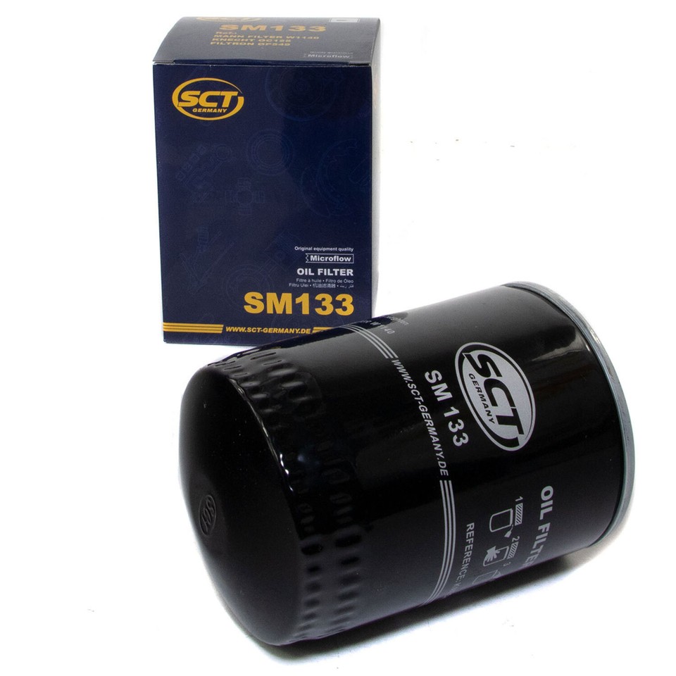 Motoröl Set 10W-40 5 Liter + Ölfilter SM 133 + Schraube für VW LT 28-35 ...